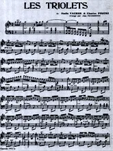 Accordion-scores.com | Sheet music Les triolets for accordion to download in PDF
